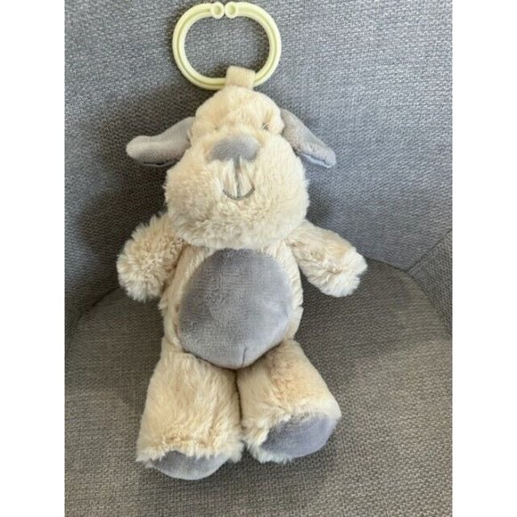 Kellytoy | Toys | Kellytoy Puppy Dog Rattle White Cream Gray Plush Clip ...